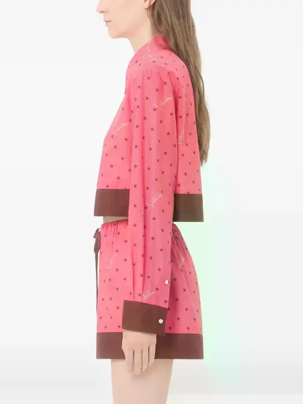 Valentino Garavani Starry Signature Muslin Shirt