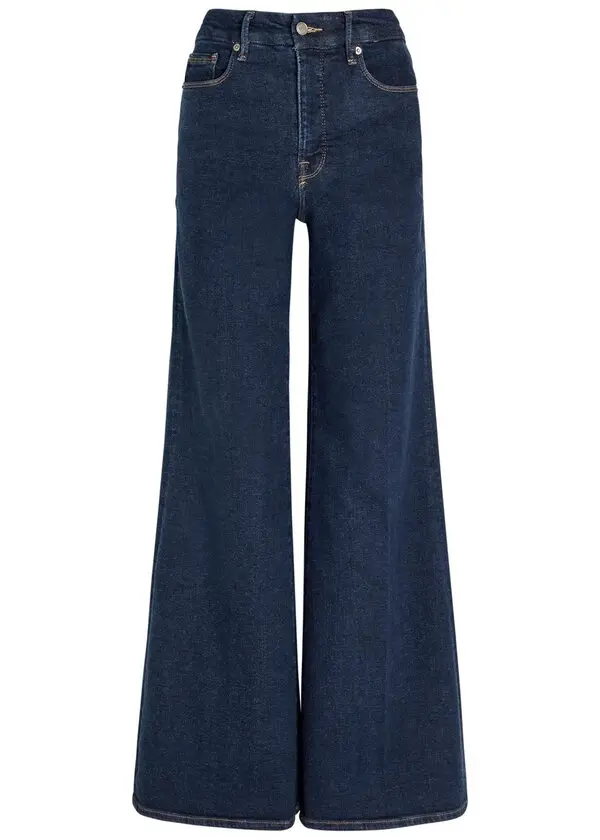Good American Good Waist Palazzo Wide-leg Jeans