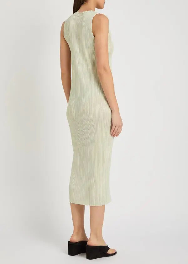 Issey Miyake Sleeveless Pleated Midi Dress