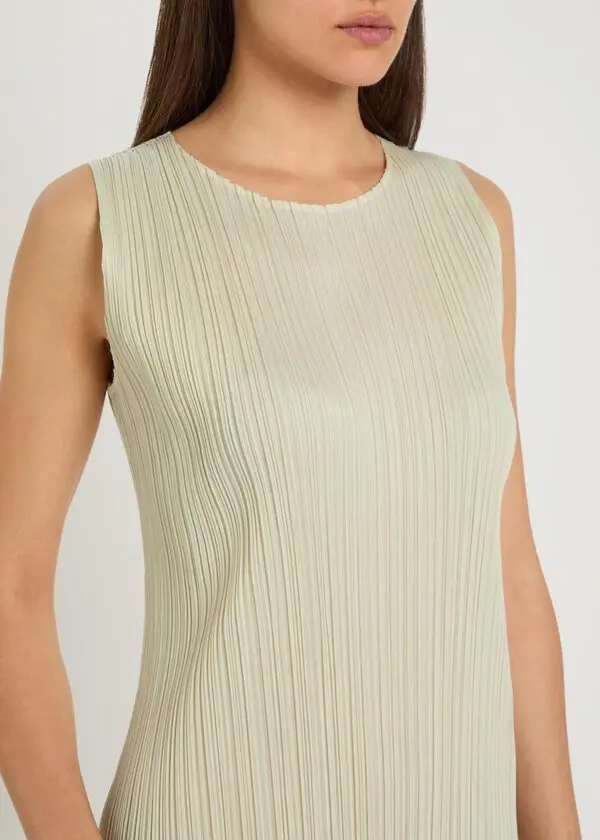 Issey Miyake Sleeveless Pleated Midi Dress