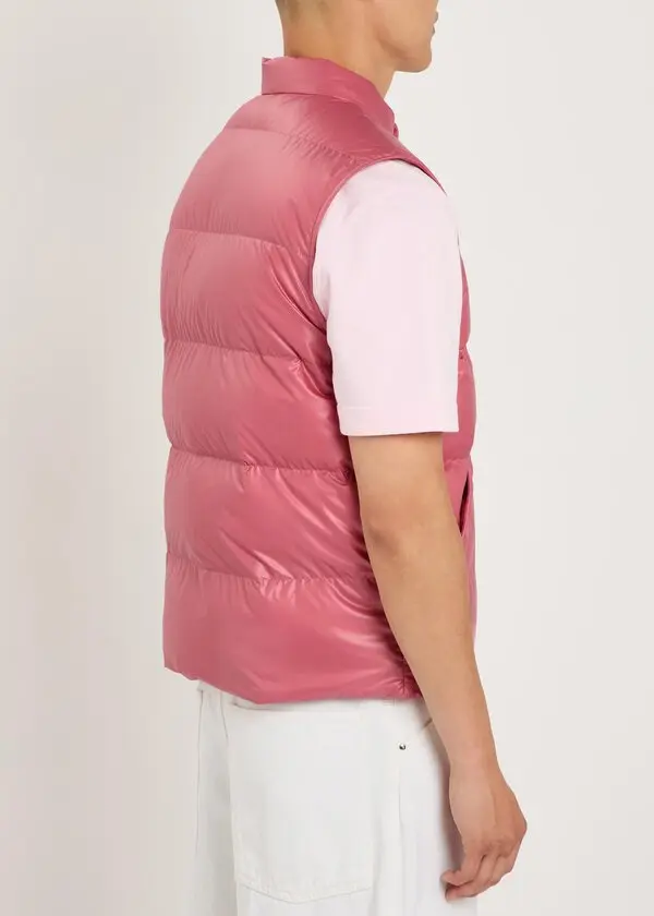 Moncler Restigo Quilted Shell Gilet - Pink