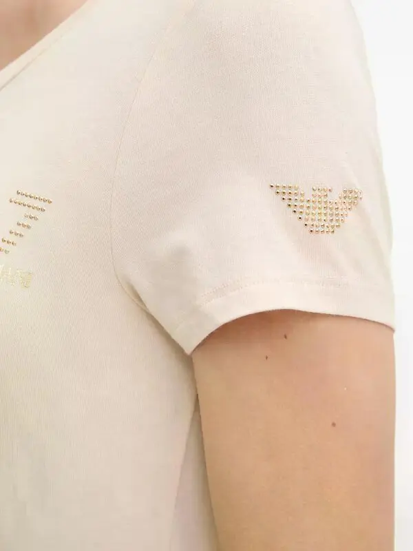 EA7 Rhinestone Logo T-shirt