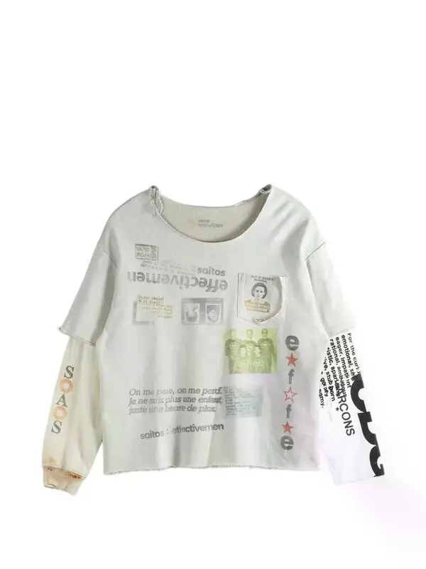 SAITOS Graphic-print Layered T-shirt