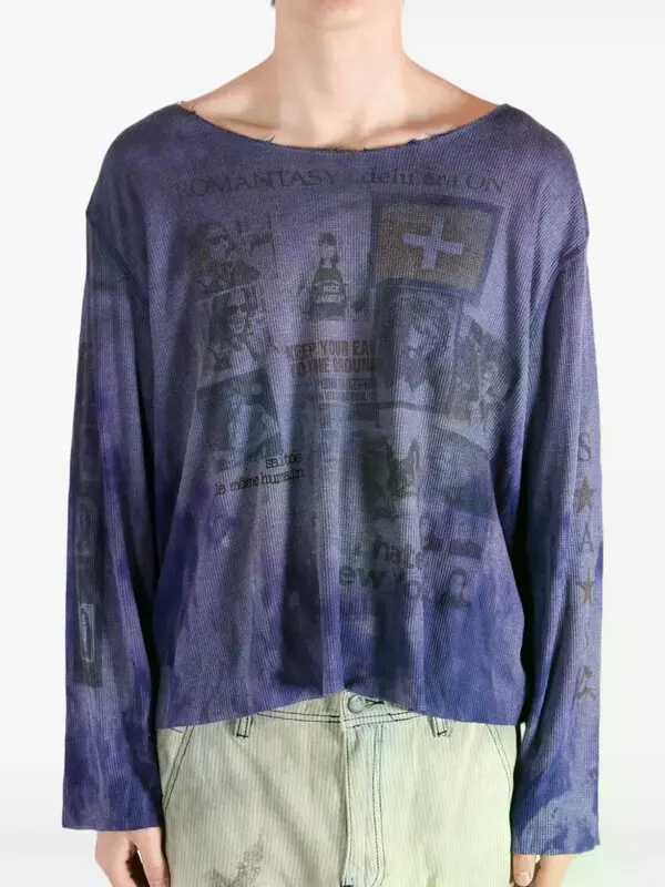 SAITOS Graphic-print Long-sleeve T-shirt