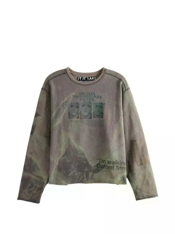 SAITOS Graphic-print Long-sleeve T-shirt