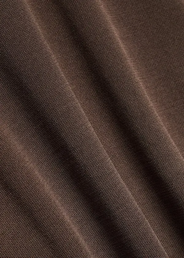 RAITH Privida Knit Polo Shirt - Brown