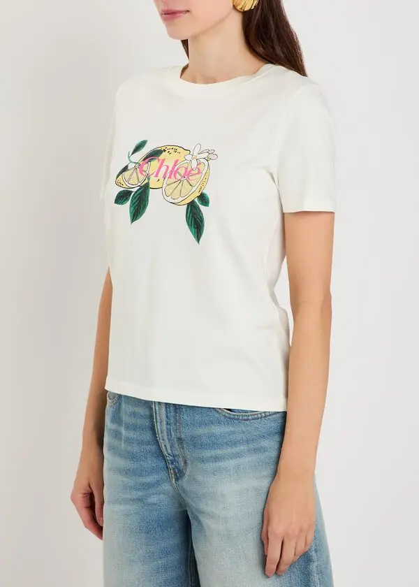 Chloé Printed Cotton T-shirt