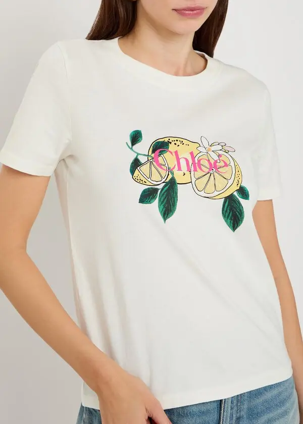 Chloé Printed Cotton T-shirt