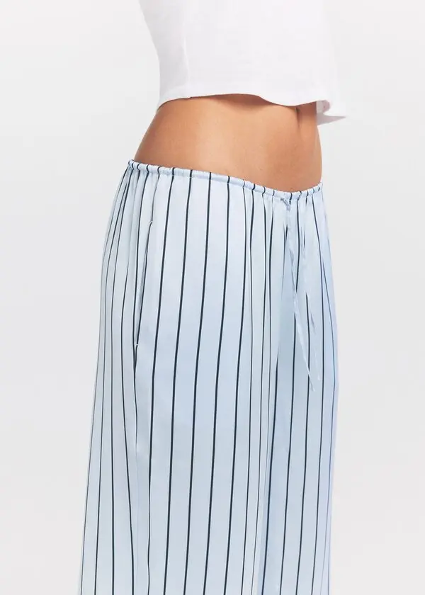 SKIMS Lace-trim Woven Shine Trousers