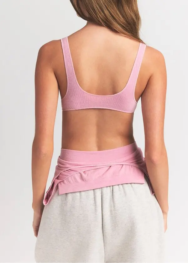 SKIMS Ribbed Wool-blend Bralette