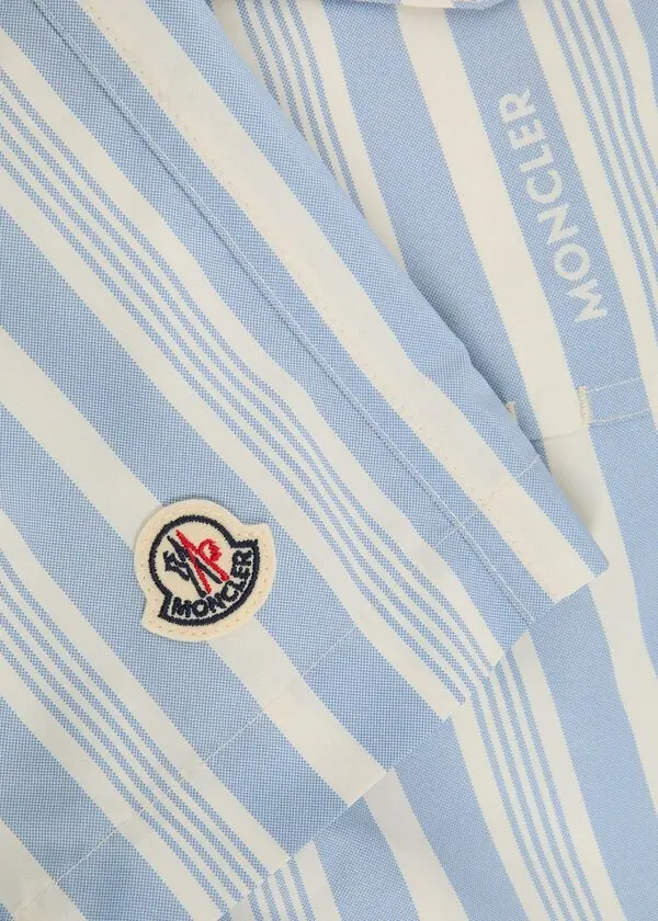 Moncler Striped Nylon Swim Shorts