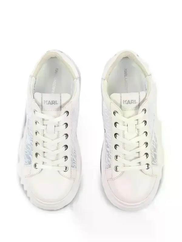 Karl Lagerfeld Logo-embroidered Mesh Sneakers