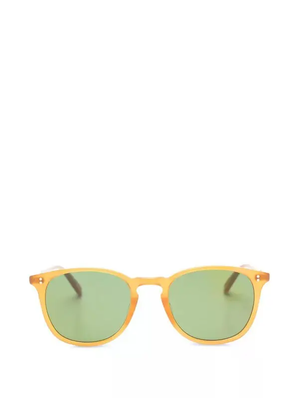 Garrett Leight Kinney Round Frame Sunglasses