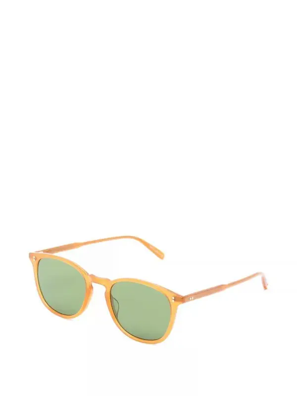 Garrett Leight Kinney Round Frame Sunglasses