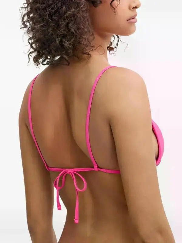 Guess Logo Print Triangle Bikini