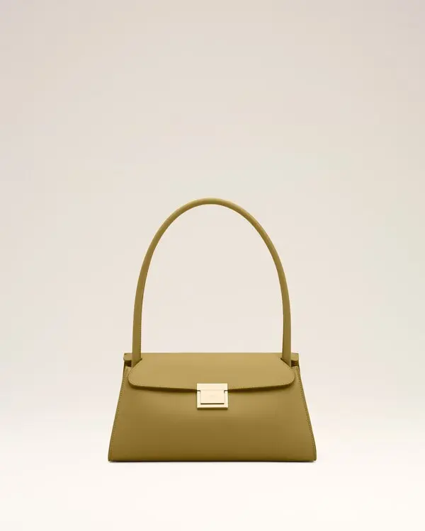 Ami Green Cow Leather Small Mimi Bag - Matcha