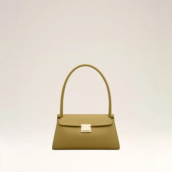 AMI Paris Green Cow Leather Small Mimi Bag - Matcha