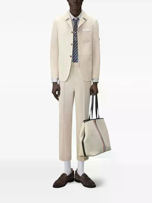 Thom Browne 4-bar Linen Shirt