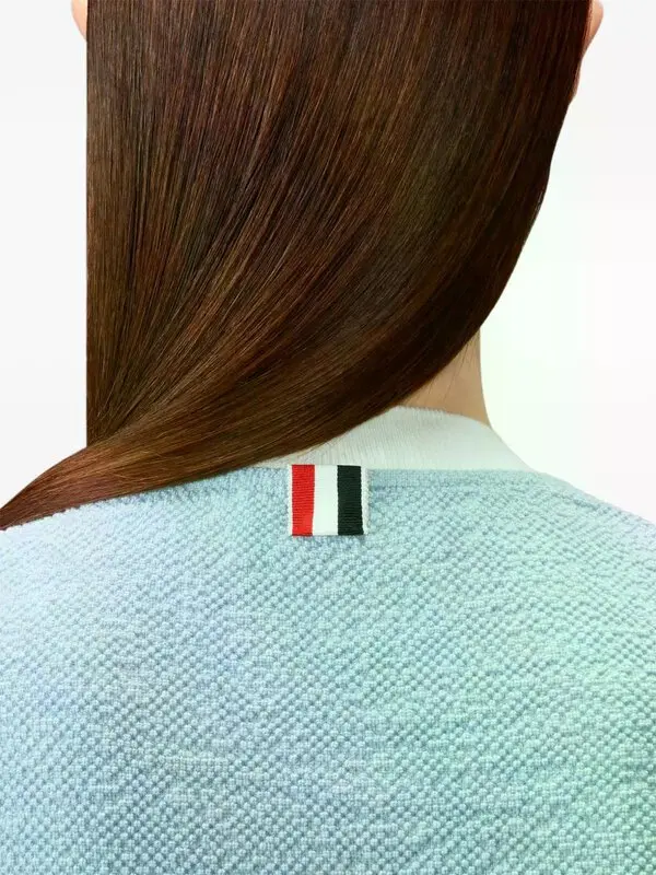 Thom Browne Rwb Stripe Tweed T-shirt - Blue