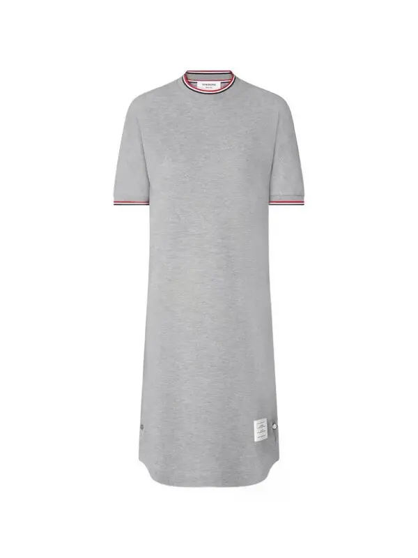 Thom Browne Pique Dolman Mini T-shirt Dress - Grey
