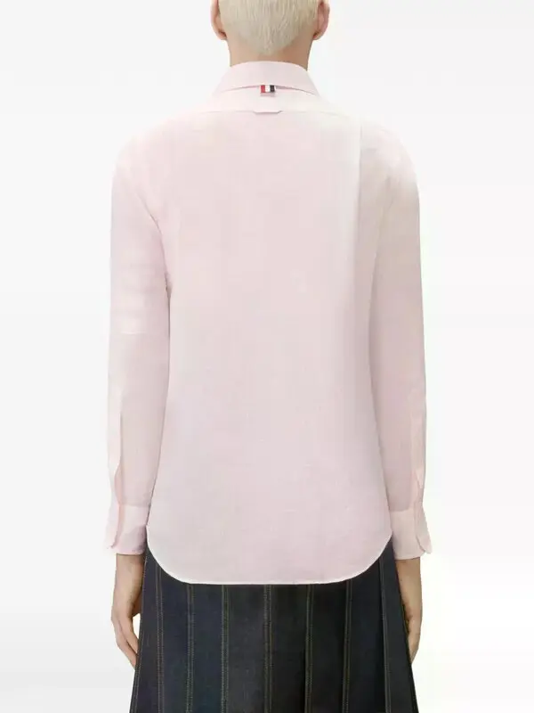 Thom Browne 4-bar Linen Shirt