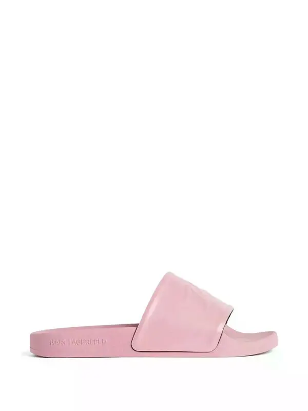 Karl Lagerfeld Embossed Logo Slides