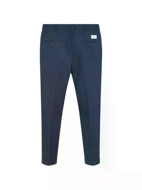 MANUEL RITZ Navy Pleated Trousers With Drawstring Waist