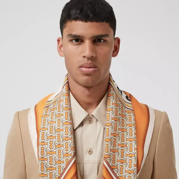 Burberry Montage-print Silk Scarf