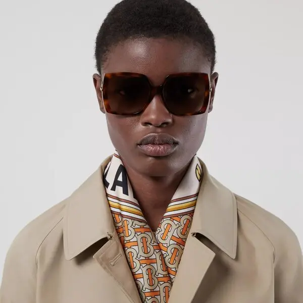 Burberry Montage-print Silk Scarf