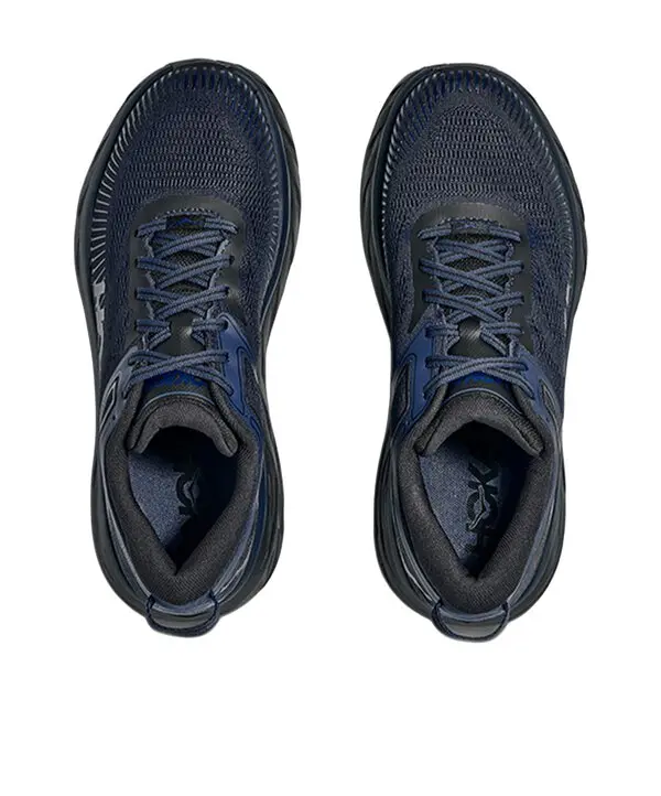 Hoka One One Bondi 7 Lace-up Sneakers - Navy/black
