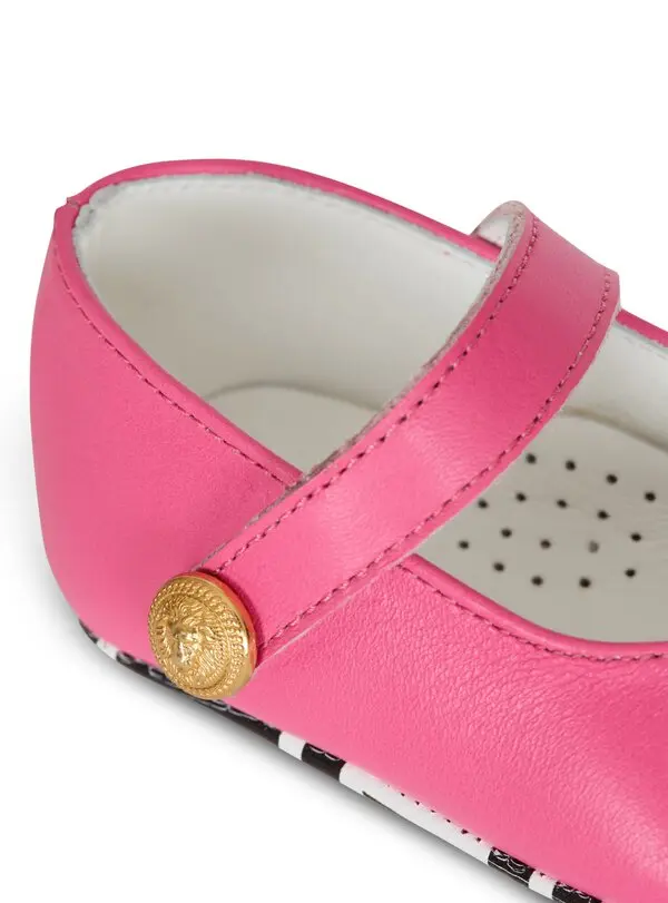 Balmain Ballet Flats With Button