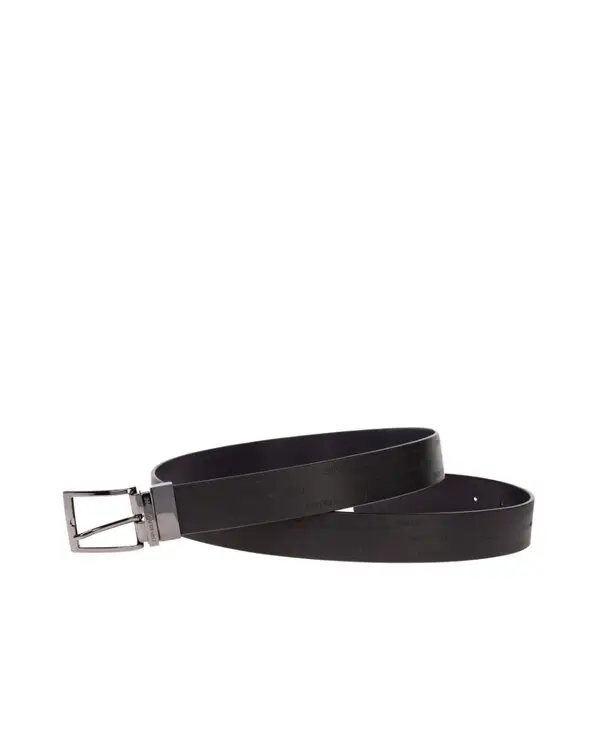 Emporio Armani Logo Embossed Reversible Belt