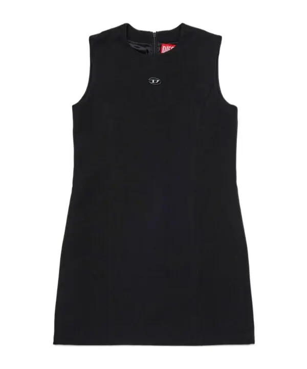 DIESEL® Logo-patch Mini Dress - Black