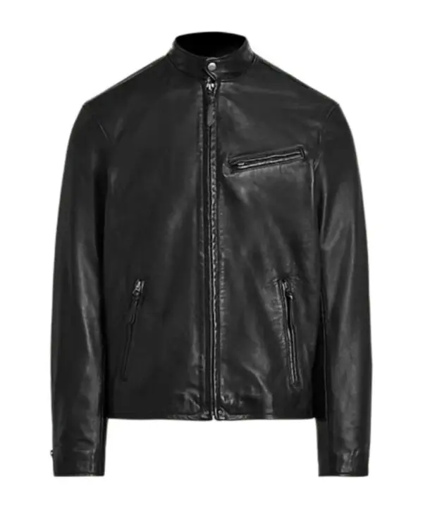 Polo Ralph Lauren Racer Leather Jacket - Black