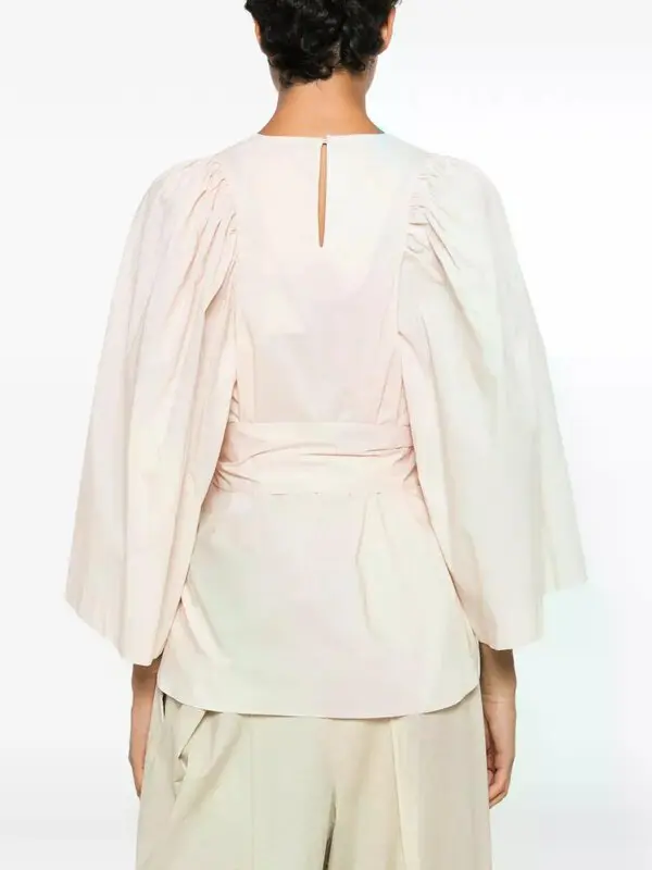 PSOPHIA Embellished Tied-waist Blouse