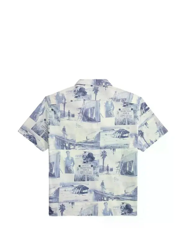 Ralph Lauren Graphic-print Short-sleeve Shirt - Blue