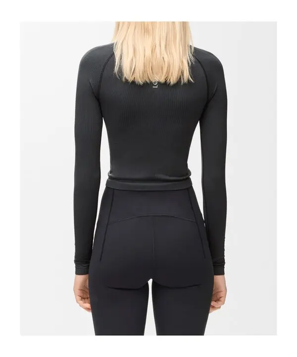 Loewe X On Brown Long-sleeve Knit Top