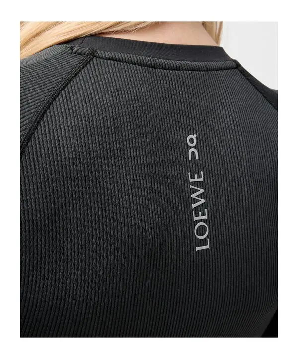 Loewe X On Brown Long-sleeve Knit Top