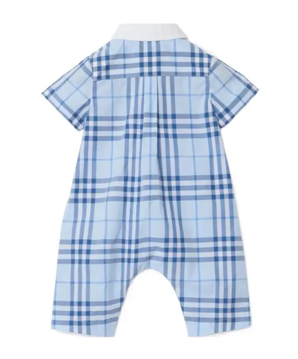 Burberry Check Cotton Playsuit