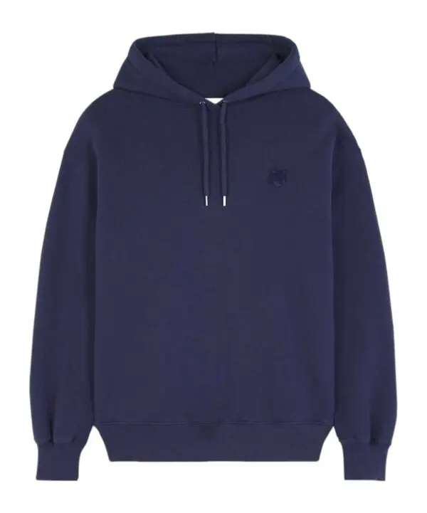 Maison Kitsuné Signature Fox Motif Hoodie - Black