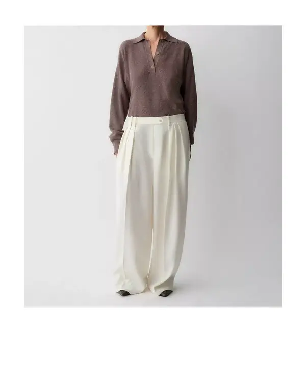 Calvin Klein Pleated Wide-leg Trousers