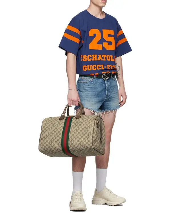 Gucci Gg Supreme Ophidia Medium Duffle Bag