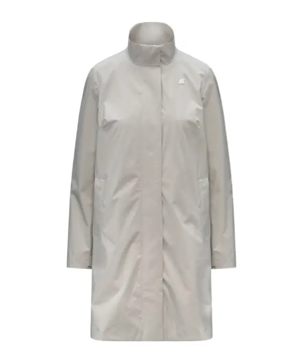 K-WAY Funnel-neck Coat - Gray