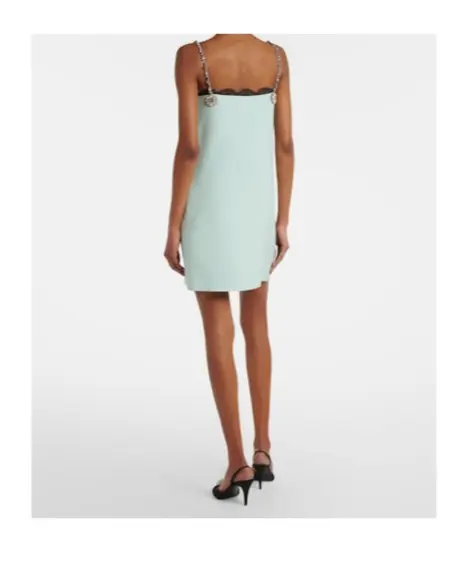 Valentino Garavani Crepe Couture Embellished Minidress