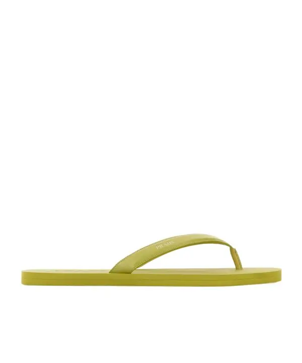 Prada Debossed-logo Flip Flops