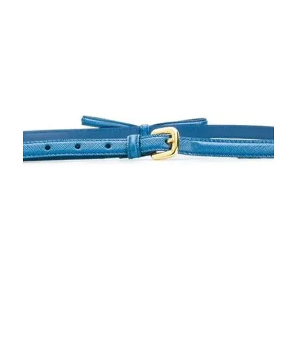 Prada Bow Detail Slim Buckle Belt