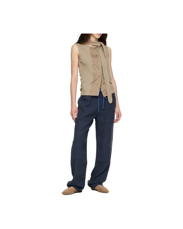 Rag & Bone Elastic Waist Drawstring Casual Pants - Salute