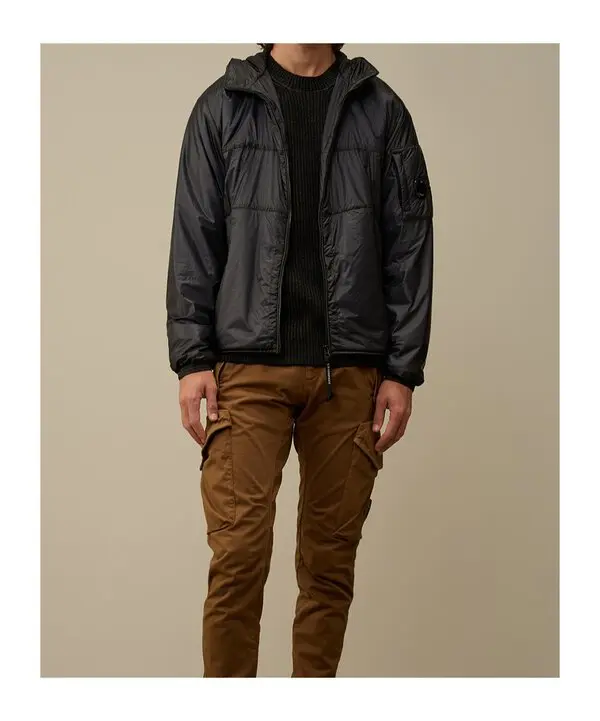 C.P. COMPANY Shell Hooded Jacket - Total Eclipse  Blue