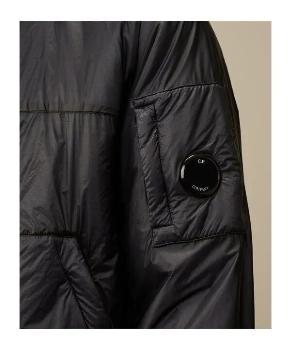 C.P. COMPANY Shell Hooded Jacket - Total Eclipse  Blue