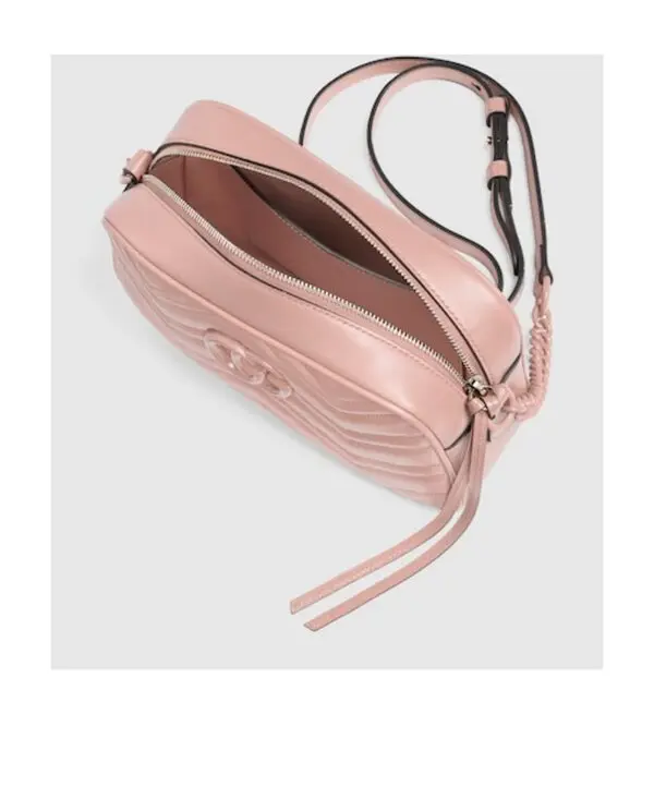 Gucci Gg Marmont Matelassé Small Shoulder Bag - Light Pink